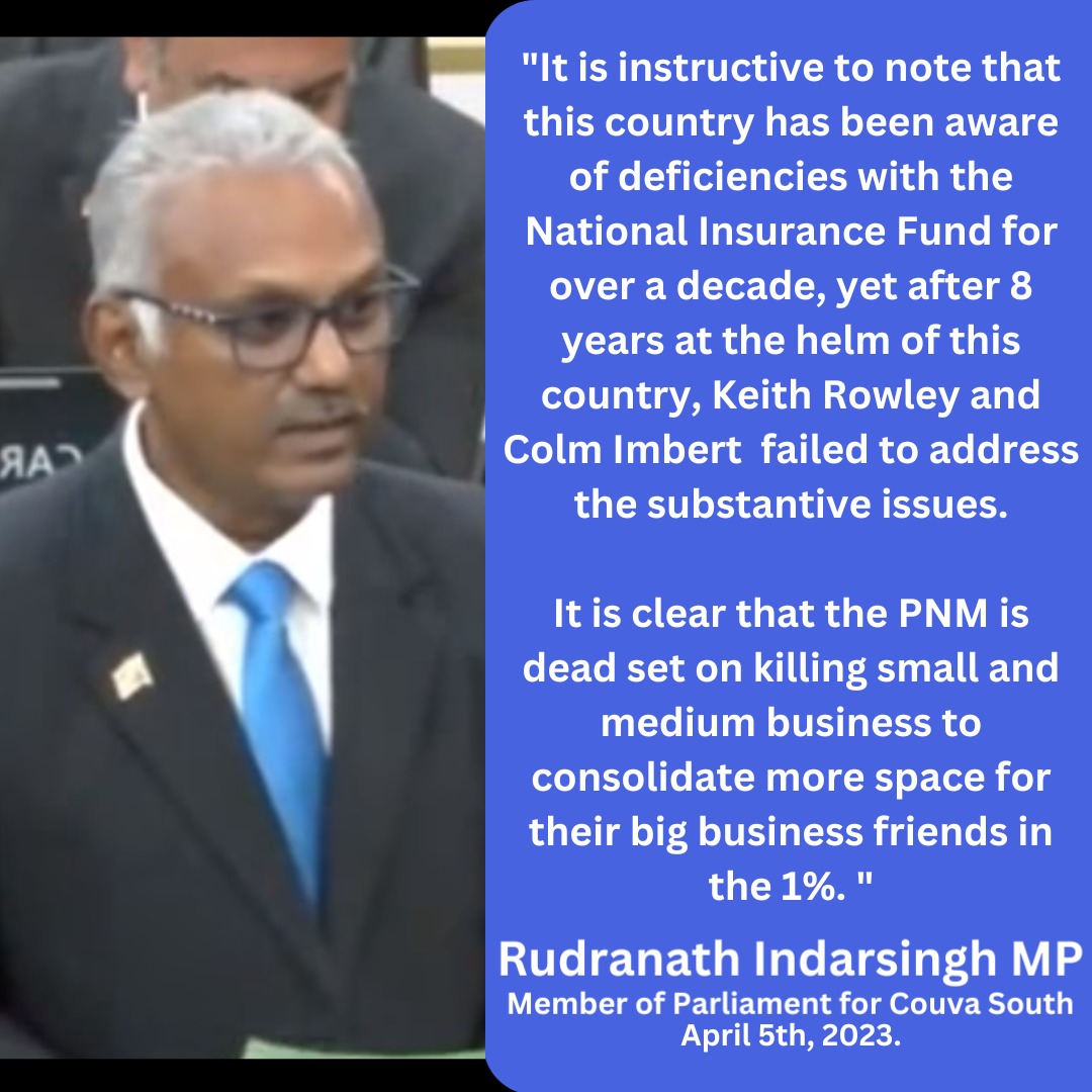 INDARSINGH ON PROPOSED INCREASE IN NIS CONTRIBUTIONS